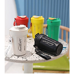 16 oz New 316 Stainless Steel Vacuum Insulated Tumbler - Coffee Travel Mug Spill Proof with Lid - Thermos Cup for Keep Hot/Ice Coffee,Tea and Beer (E)