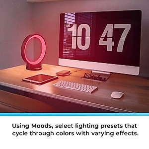 Globe Electric 50582 Works with Alexa Only Wi-Fi Smart Desk Lamp, Black, Voice Activated, Energy Star Certified, 9 Watts, Multicolor Changing RGB, Tunable White 2000K - 5000K, 630 Lumens, 90 CRI