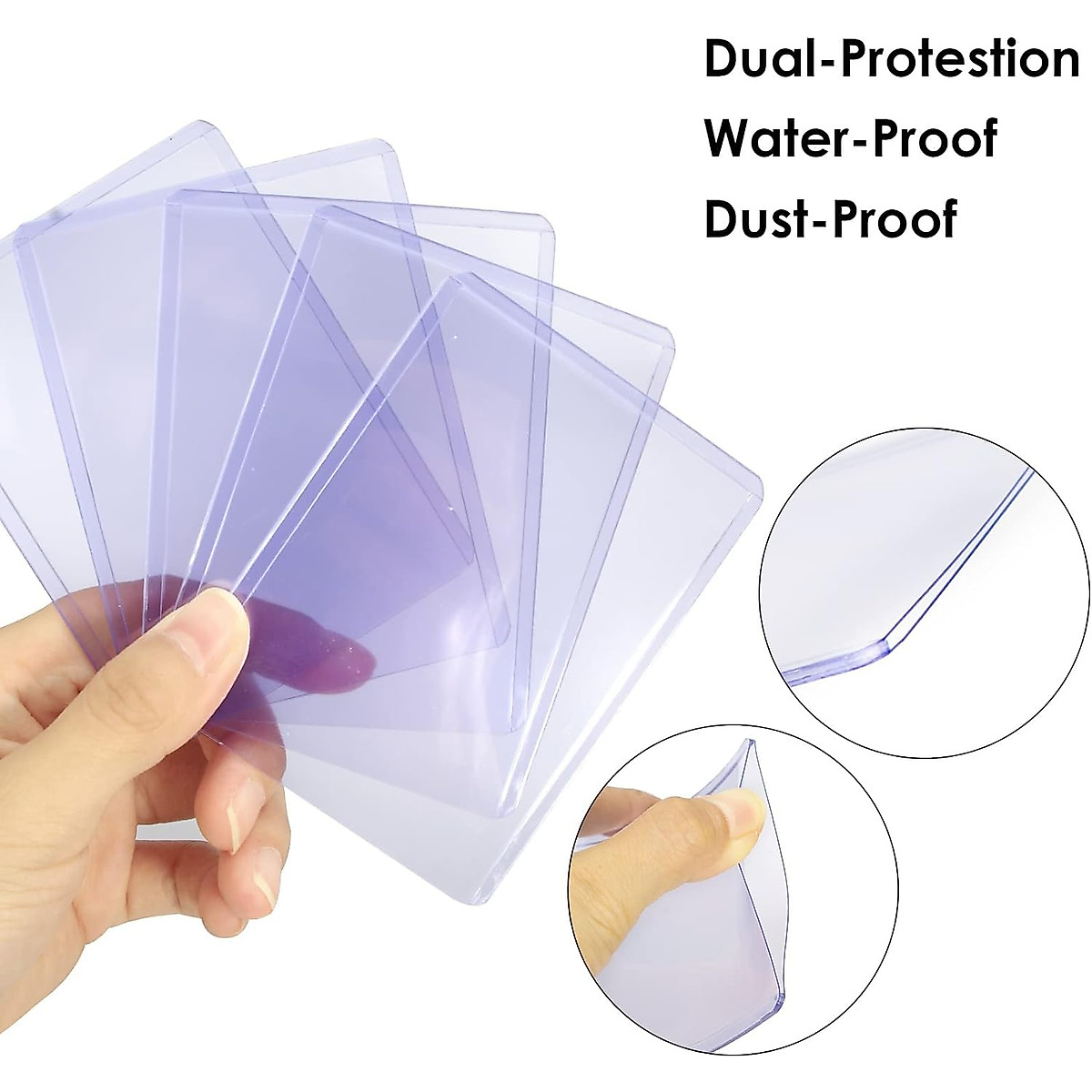 CampFENSE 3" x 4" Trading Card Top Loader, Clear Card Sleeves for TCG Cards (25 Count), Hard Plastic Top Loader Card Holders Fits YGO, MTG, Baseball Football Card