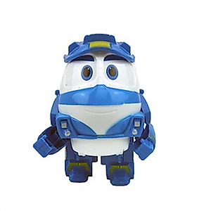 ZYYYWW Kay Kids Toys,Trains Deformation Toy Plastic Robot Blue Toys for Little Boys Toys