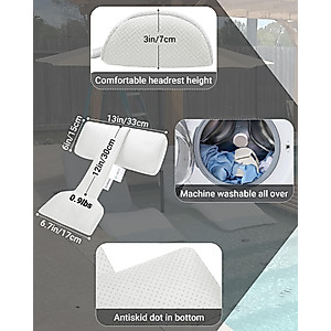 AOSYCO Headrest Pillow for Chaise Lounge, All Weather Weighted Outdoor Chaise Head Pillow, Pool Chaise Lounge Pillows Sunbathing Swing Pool Furniture, Chaise Lounge Cushion