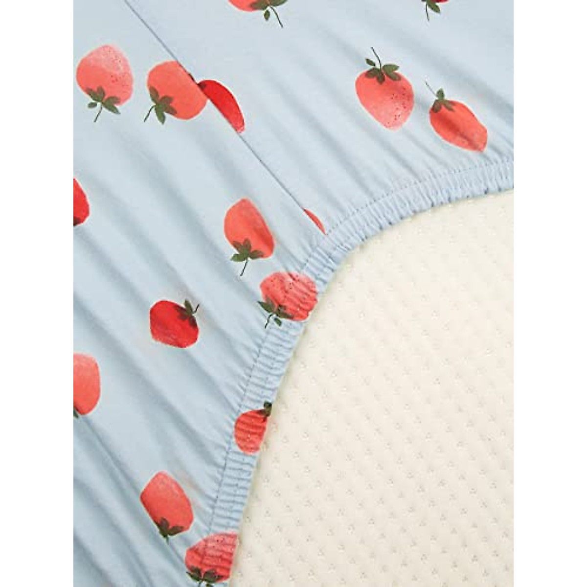 Simple Joys by Carter's Unisex Kids' Cotton Crib Sheets Baby Costume, Pack of 2, Strawberry/Dots, One Size