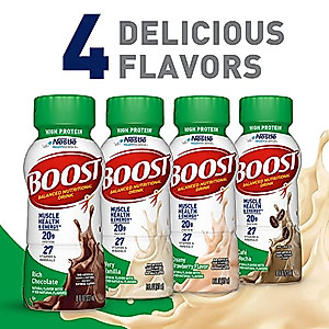 BOOST High Protein Balanced Nutritional Drink, Very Vanilla, 8 FL OZ (Pack of 6)
