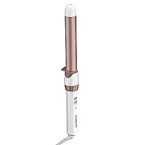 Conair Double Ceramic 1-inch Curling Wand, Straight wand produces flawless waves