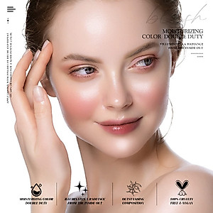 bayfree Multi Glow Balm, Cream Blush for Cheeks, Blush Balm Face Makeup, Radiant Finish, Hydrating, Creamy, Lightweight & Blendable Color, Face Balm, 0.63 Oz (Rose Crystal)