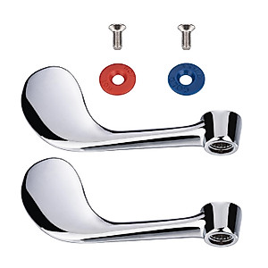 Commercial Faucet Handle Replacement Sink Faucet Wrist Blade Handles 4-inch Hot/Cold Faucet Wrist Handle Kit Heavy Duty Commercial Kitchen Faucet Handles Suitable for Restaurant,School,Hospital