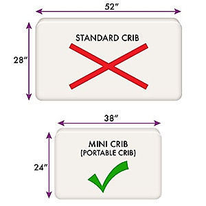 Carter's 100% Cotton Sateen Fitted Mini Crib Sheet, Navy