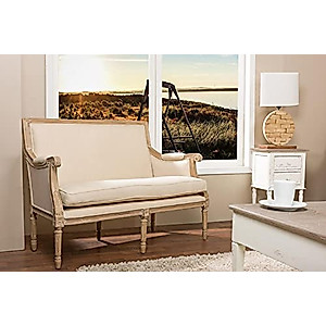 Baxton Studio ASS501Mi CG4 Love Seats, Light Beige