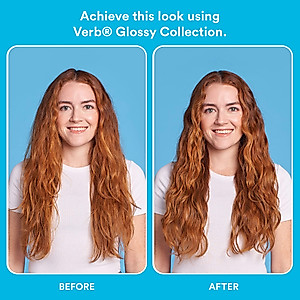 VERB Glossy Conditioner - Vegan Moisturizing Conditioner - Free of Harmful Sulfates, Paraben, Gluten - Adds High Shine and Nourishes Dull or Damaged Hair, 12 fl oz