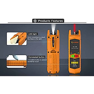 KomShine KPM-11M Power Meter Tester 7 Wavelengths + KFL-11M 30mW 25kmVisual Fault Locator VFL Fiber Optic Red Light Pen LED Lights Adapter for FC SC ST Connectors