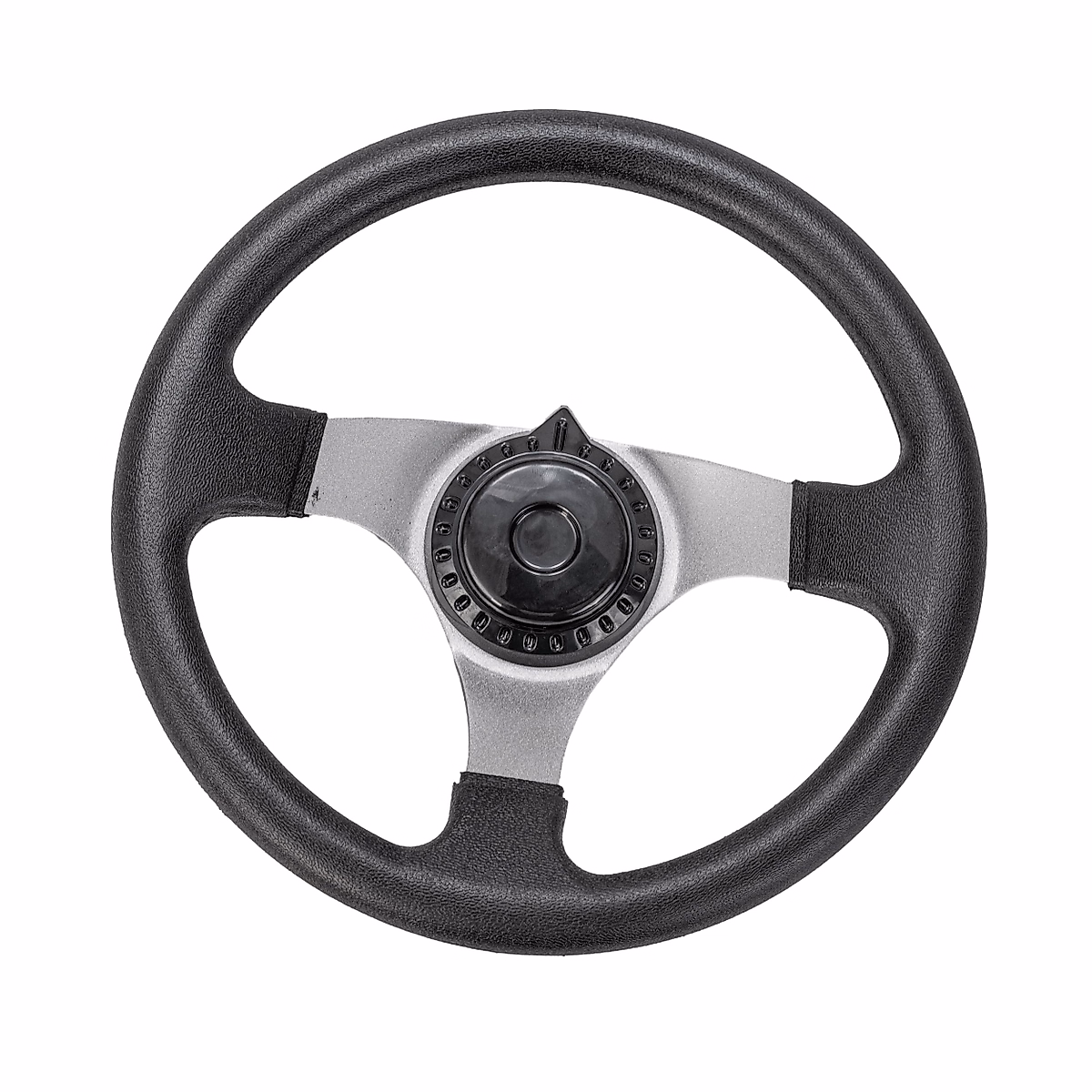 AlveyTech Go-Kart Steering Wheel with Cap for Kandi, Hammerhead, Roketa, & Taotao Go-Karts & Dune Buggies