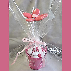 Yotelab Cellophane Bags, 9x20 Inches Clear Gift Bags,20Pcs Cellophane Gift Bags