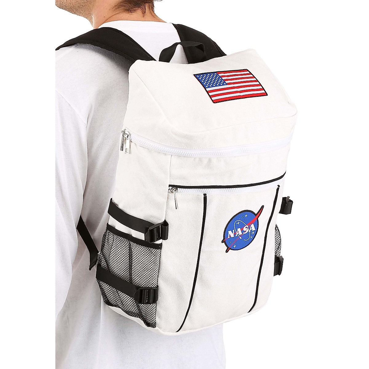 Fun Costumes Adult NASA Backpack Standard White