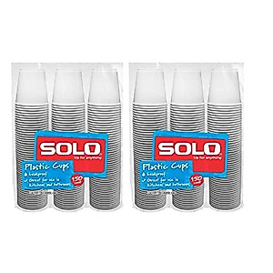 Solo 3-Ounce Plastic Bathroom Cups, 300-Count Package