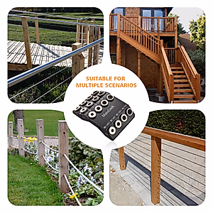 MaxxGeek Drill Guide for 30 38 45 90 Degree Angled and Straight Holes, Added 38 Degree Portable Drill Guide for Deck Stair Handrail and Horizontal Cable Wood Post （Without Drill Bit）