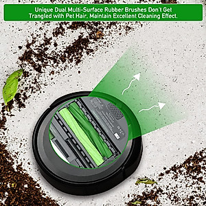 Abnaok 2 Set Replacement Rubber Roller Brushes Compatible for iRobot Roomba e i and j Series i3 i3+ i6+ i7 i7+ i8+ Plus E5 E6 E7 j7 (7150) j7+ (7550) Vacuum Cleaner Accessories