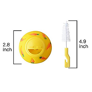 Treat Ball 2 in 1 .Include Brush.Give Your Pet More Fun and Health. Snack Ball for Small Animals.Rabbit Treat Ball.Rabbit Food Ball.Pet Rat Accessories.Pet Rat Toys.Forage Toys.Bunny Toys,Rabbit toys.