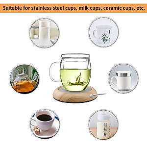 Creative USB Wood Insulation Grain Cup Heat Beverage Mug Mat Warmer Office Tea Milk Coffee Felt Heater Pad Coaster(Bright Wooden Grain)
