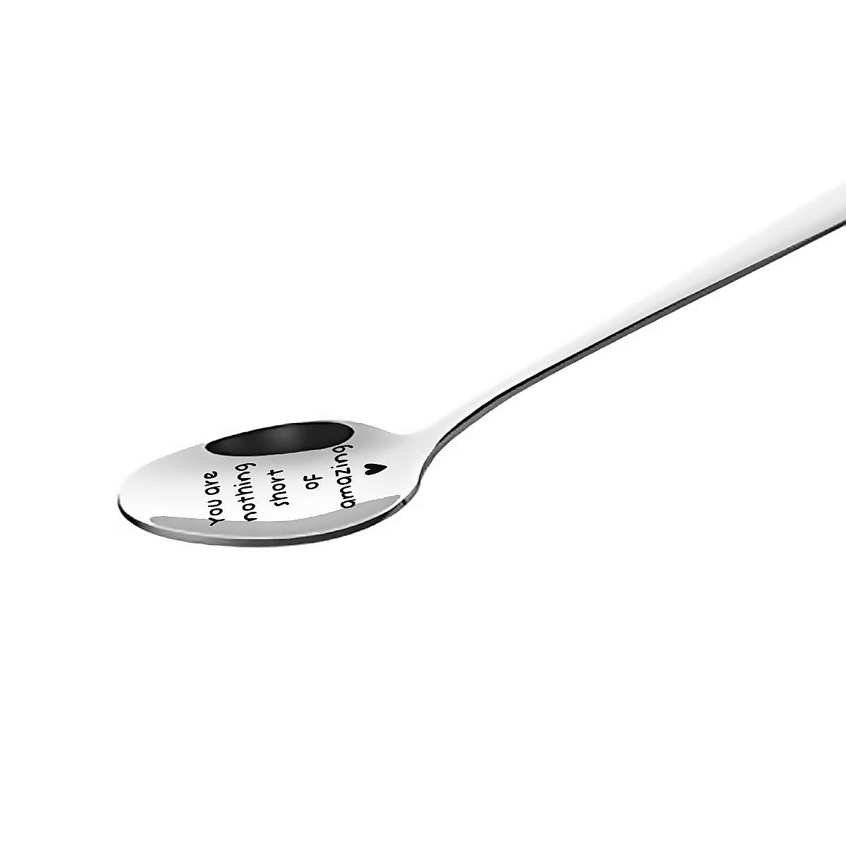 Funny Spoon Engraved for Women Men - Inspirational Spoon for Women Girls - Perfect for Girlfriend Friends - Perfect Birthday/Valentine/Christmas Spoon