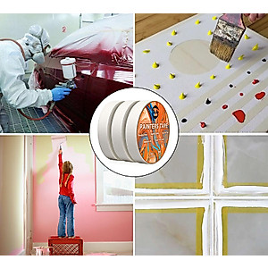 DOAY 3 Pack White Painters Tape - Masking Tape 1 inch Wide - Multi-Surface, Smart Adhesion, Indoor & Outdoor Use - Paint Tape for DIY, Labeling, Art, Car, General Purpose - 270FT Total