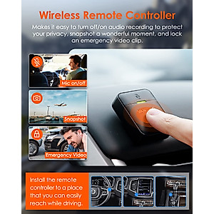 [ Bundle-4 Items: Vantrue E2 2.7K Dash Cam + Vantrue 512GB SD Card + Hardwire Kit+CPL ] 2.7K + 2.7K Dash Cam Front and Rear, Buffered Parking Mode, Night Vision, GPS, Voice Control