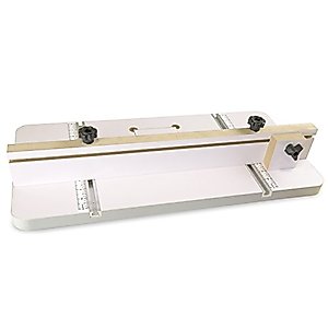 WEN DPA2412T 24 in. x 12 in. Drill Press Table with an Adjustable Fence and Stop Block
