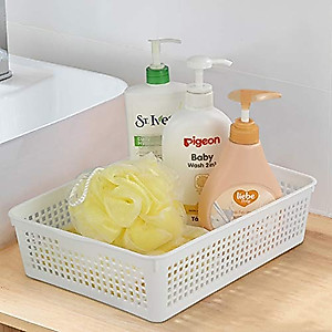 Ucake A4 Paper Storage Baskets, Plastic File Storage Tray Basket, 6 Pack