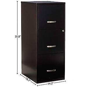 Lorell LLR18573 SOHO 18 3-Drawer Vertical File