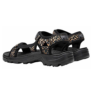 Fila Women's Strap Sandal (Leopard Print, 11)