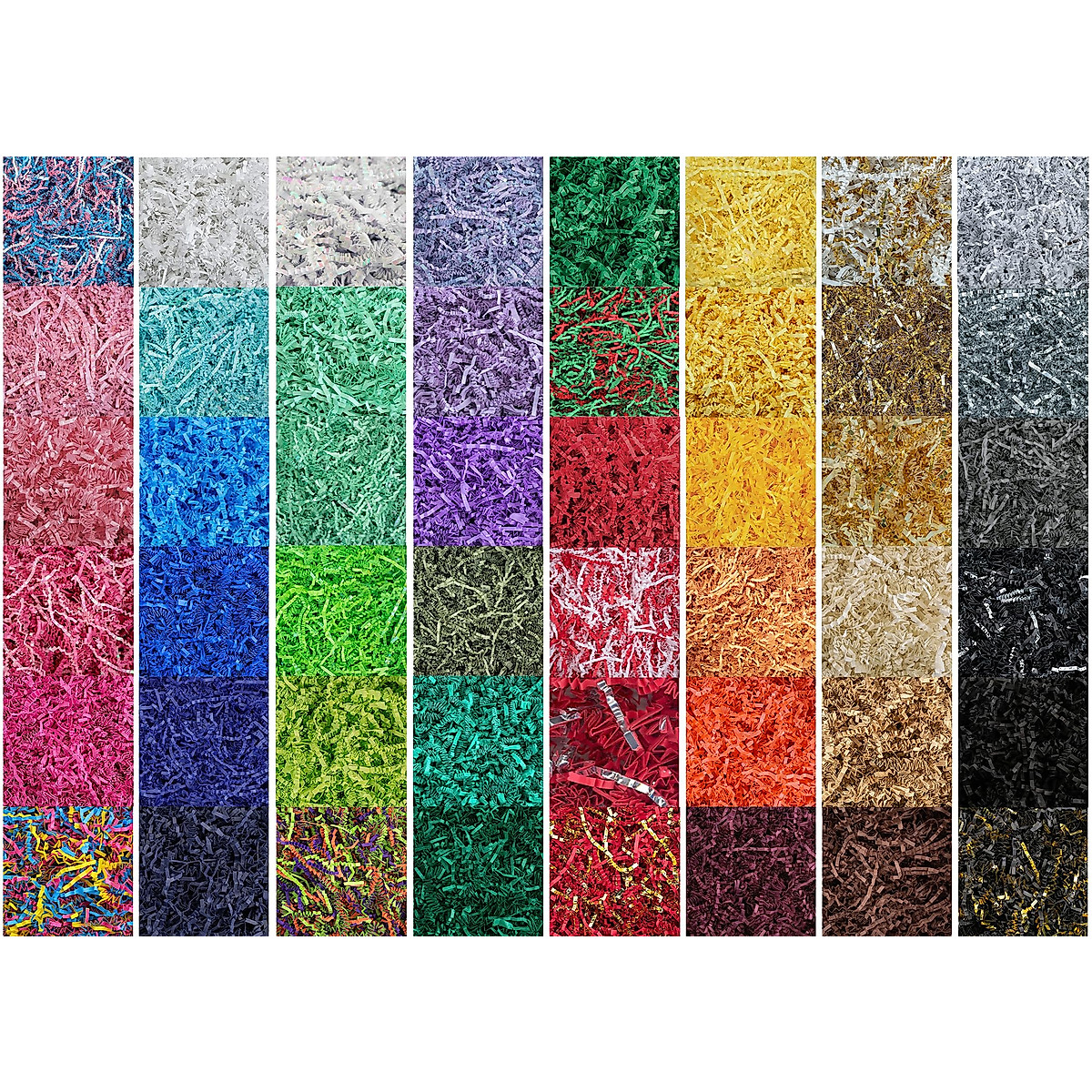 MagicWater Supply Crinkle Cut Paper Shred Filler (2 LB) for Gift Wrapping & Basket Filling - Navy Blue