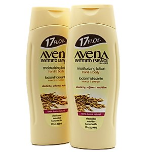 Avena Instituto Español Moisturizing Hand and Body Lotion, Helps Moisture Soften and Nourish your skin, 2-pack Of 17 FL Oz, 2 Bottles