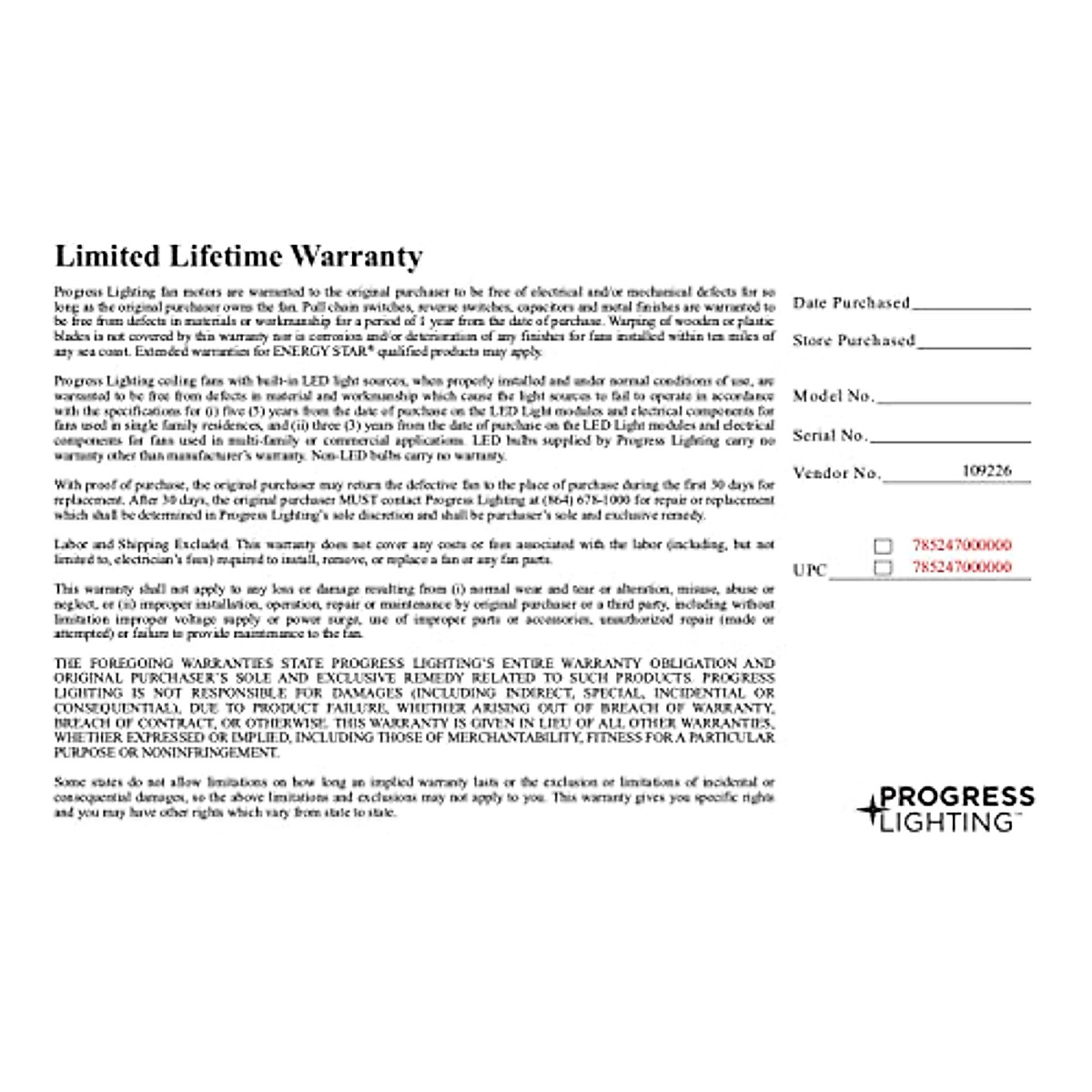 Progress Lighting P250000-081 Springer Ceiling Fans, 60 in, Nickel