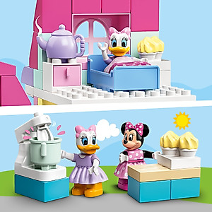 LEGO DUPLO Disney Minnie’s House and Café 10942 Dollhouse Building Toy for Kids, Boys and Girls, with Minnie Mouse and Daisy Duck (91 Pieces)