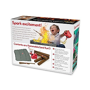 Prank-O My First Fire Prank Gift Box – Empty Box for Wrapping Real Presents – Hilarious Fake Packaging for Birthdays, Christmas, and Holidays – Fun Gag Gift Box for Men, Women, and Kids