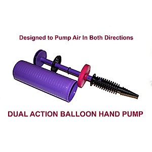 2 Pack - Tota Hand Held 2-Way Dual Action Balloon Pump for Balloons - Balloon Inflator Pumps in Both Directions