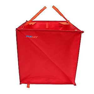 Dovewill 40cm Nylon Folding Large Triangle Tree Rock Climbing Arborist Throw Line Throw Weight Bag Clothing Storage Cube Organiser Holder - Red