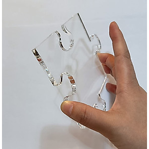 Acrylic Router Template,Puzzle Piece Serving Board Router Template for Charcuterie Home Kitchen Cutting Board Handle (Large)