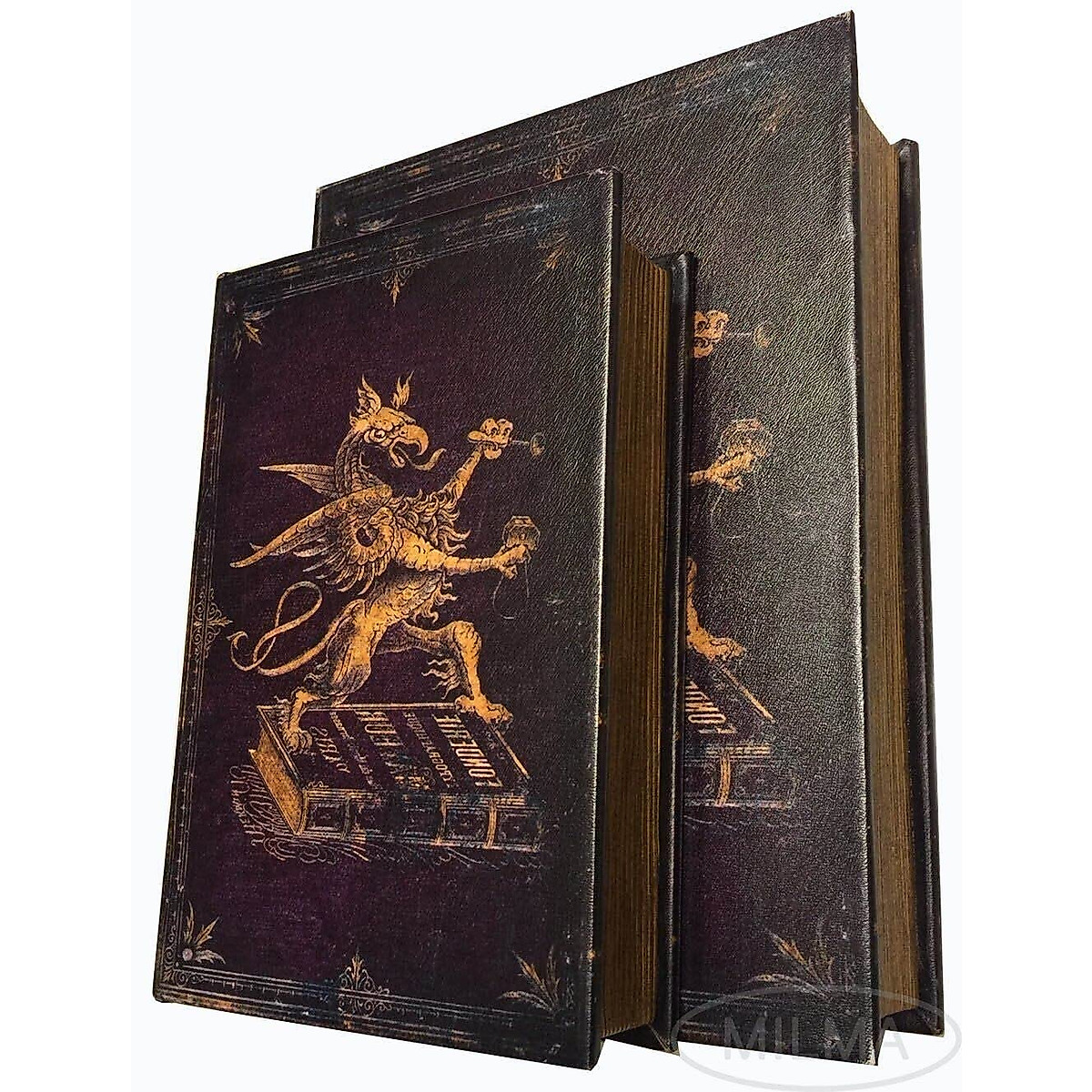 Royal Griffon Decorative Storage Book Boxes (Set (Includes Large and Small))