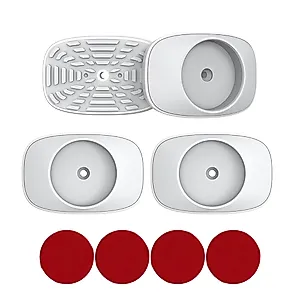 EUDEMON Safety Baby Gate Wall Protector Wall Saver for Pressure Mounted Gate Protect Walls/Baseboard/Stairs/Door Frame/Doorways Work on Pet & Dog Gates Easy to Install (White, 4 Pack)