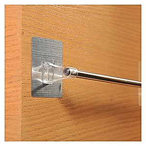 STARMS Stainless Steel Bath Towel Holder Self Adhesive Wall Mounted Hanger Towel Rack Single Rod Organiser for Home Kitchen