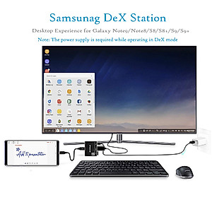 USB C to HDMI Adapter(4K@60Hz) PC-Like Experience for Galaxy S8/S8 Plus/S9/S9+,Note 8, Note 9, Nintendo Switch, Dock for MacBook Pro, Chromebook Pixel and More