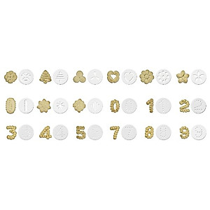 Cuisinart Cookie Press with 18 Discs and 6 Decorating Tips, White