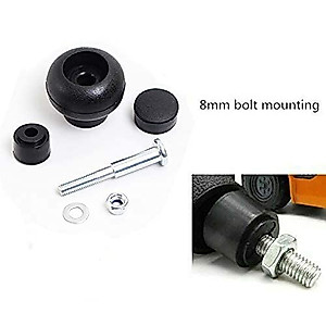 Anonyme 8mm Screw Steering Wheel Spinner Knob Turning Aid Ball Tractor Forklift Assembly Black