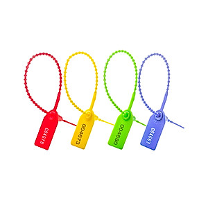 STYLIGHT - 1000 Plastic Truck, Trailer, Container, Tamper Evident, Shipping, Security Seals Numbered Sequentially (Green)