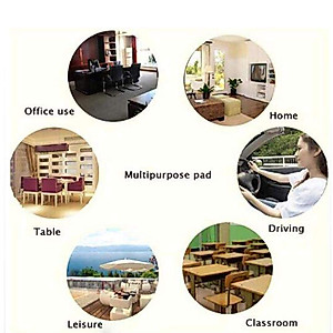 Car Booster Seat Cushion Heightening Height Boost Mat, Breathable Mesh Portable Car Seat Pad Angle Lift Seat for Car, Office,Home (Pure Black)