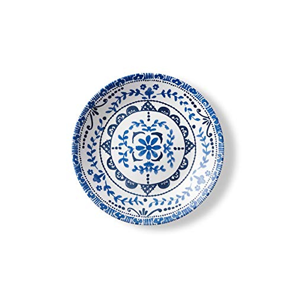 Corelle Vitrelle 18-Piece Service for 6 Dinnerware Set, Triple Layer Glass and Chip Resistant, Lightweight Round Plates and Bowls Set, Portofino