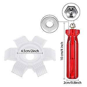 4 Pieces Air Conditioner Condenser Fin Cleaning Brush Coil Condenser Brush Fin Comb Stainless Steel Air Refrigerator Fin Cleaner Whisk Brush, 3 Styles