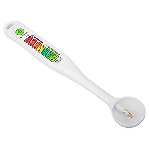 Oumefar Food Salinity Tester Liquid Analysis Detector LED Lights Salinometer ABS Measure Meter Electronic Concetion for Indoor for Home for Outdoor