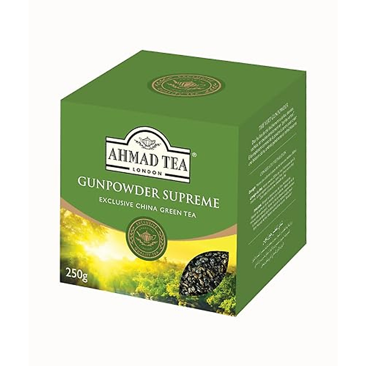 Ahmad Tea Green Tea, Gunpowder Loose Leaf, 500g - Caffeinated & Sugar Free