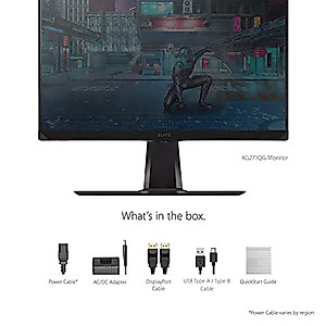 ViewSonic ELITE XG271QG 27 Inch 1440p 1ms 240Hz IPS Gaming Monitor with GSYNC, NVIDIA Reflex, DisplayHDR 400, RGB Lighting, and Advanced Ergonomics for Esports